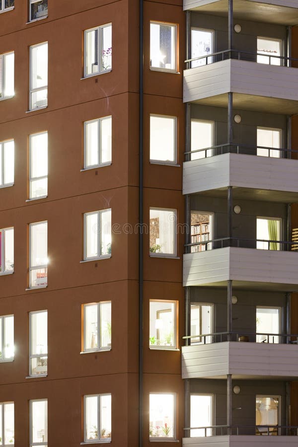 Apartment Block stock photo. Image of horizontal, development - 23257908