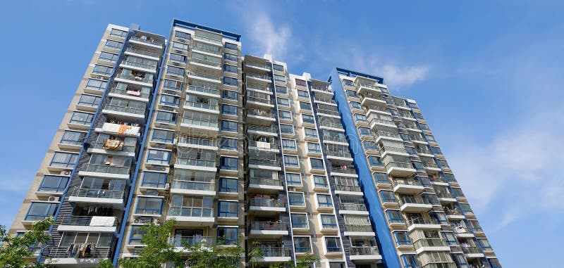 Apartment block stock image. Image of development, background - 5106971