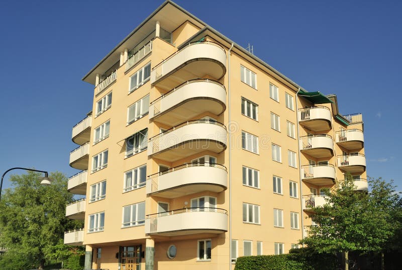 Apartment Block stock photo. Image of buzbuzzer, facade - 36191364