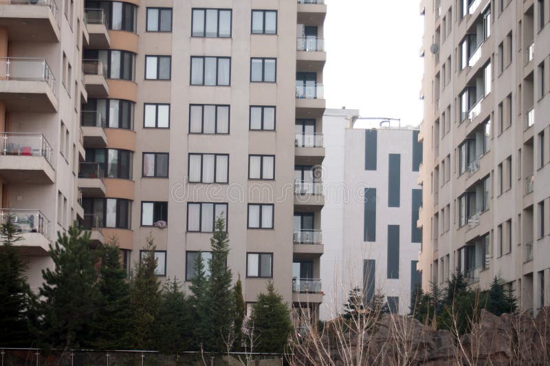 Apartment blocks stock photo. Image of estate, banner - 49652430