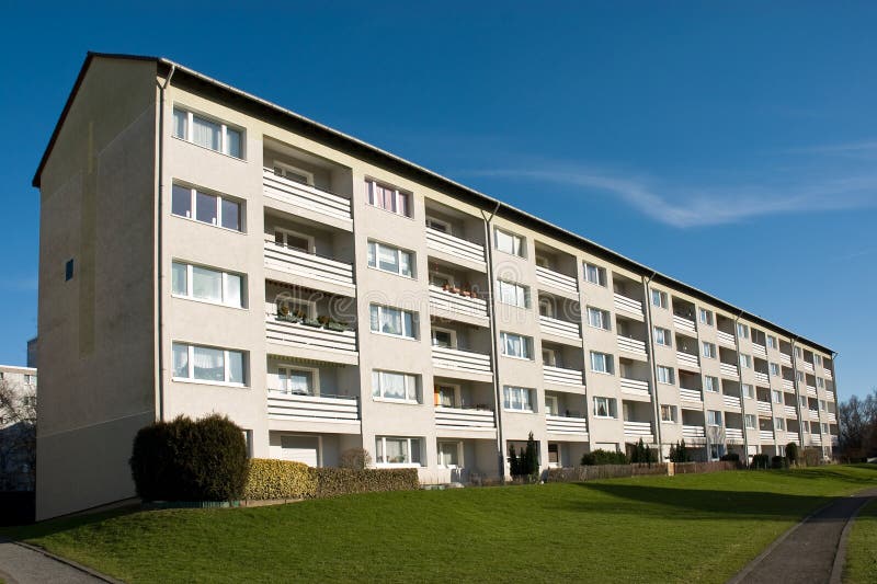 City apartment building stock image. Image of brick, neighborhood ...