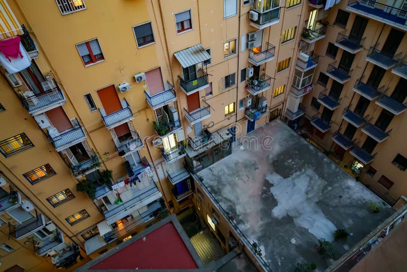 Apartment Building in the Form of a Well Editorial Stock Photo - Image ...