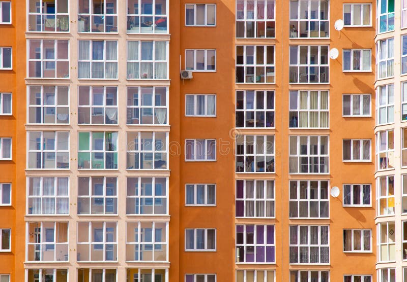Apartment building stock image. Image of dormitory, complex - 100561781