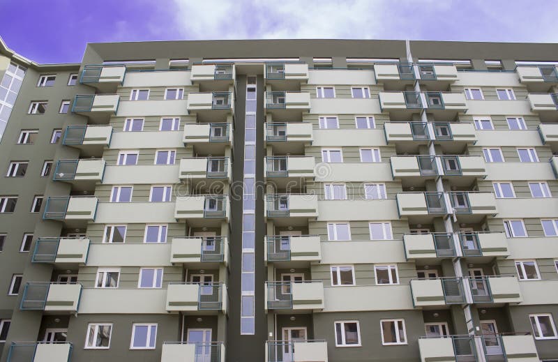 Apartment building stock image. Image of city, residential - 11990857