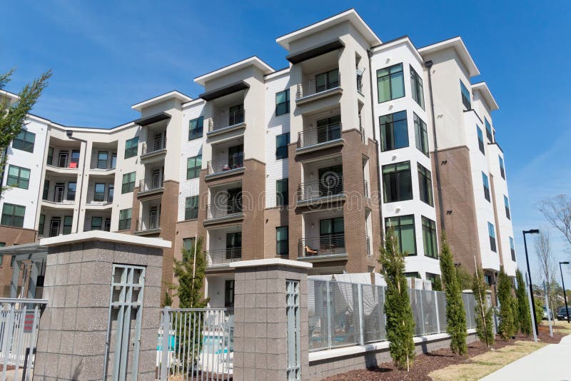 Apartment building stock photo. Image of common, cluster - 52487836