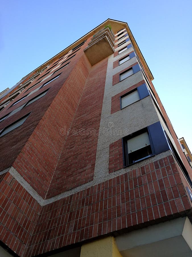 Apartment Building in the Morning Stock Photo - Image of wall, exterior ...