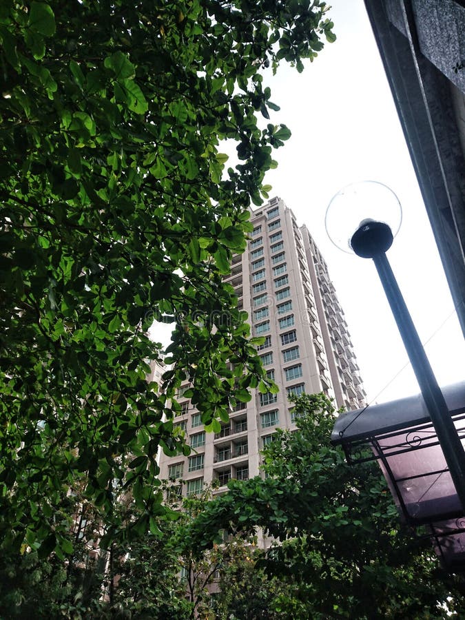 Apartment Building in Senayan Stock Image - Image of senayan, apartment ...