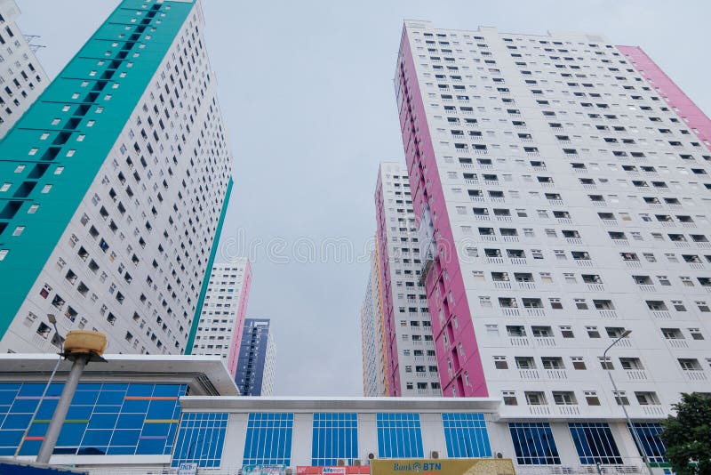Apartment Building Soaring into the Sky in the Middle of Jakarta ...