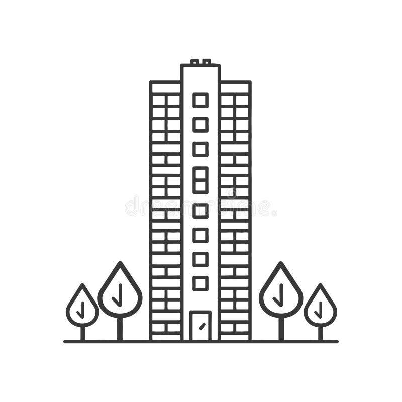 AI-Generated Building Illustration Stock Illustration - Illustration of ...