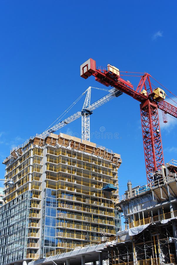 Apartment Building Under Construction Stock Image - Image of building ...