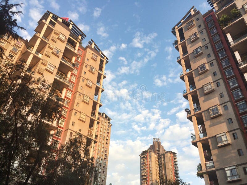 Apartment building stock photo. Image of exterior, home - 42695716