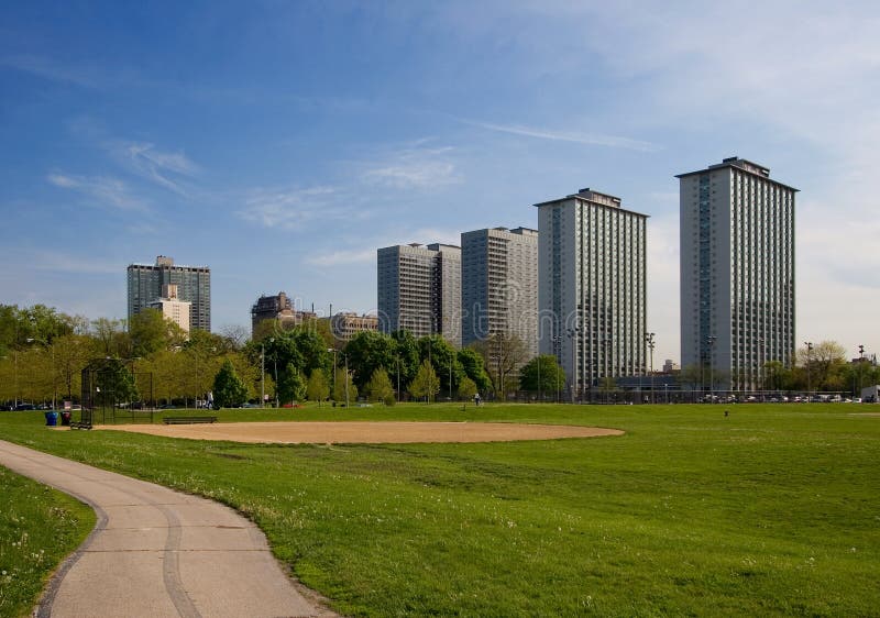 Apartment Buildings & Park Stock Image - Image of apartment, urban: 3119939