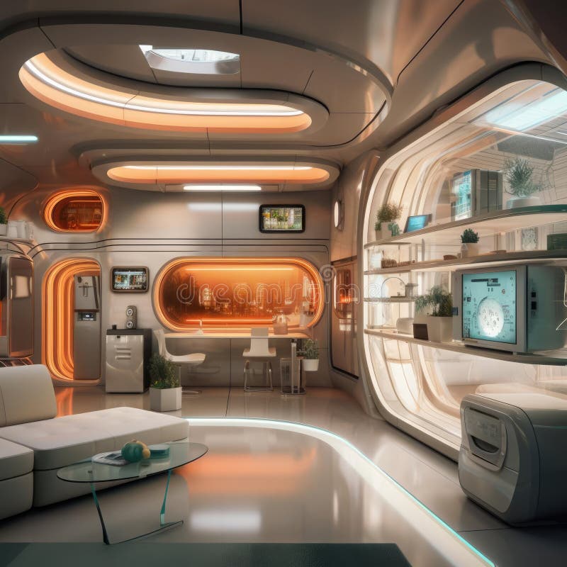 Capsule Type Apartment, High Technology Stock Illustration ...