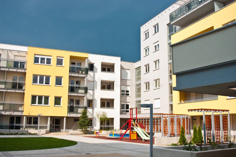 Apartment complex stock photo. Image of apartment, apartments - 19298032