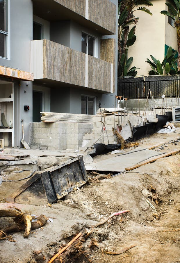 Apartment Construction in Front Stock Photo - Image of brick, feature ...
