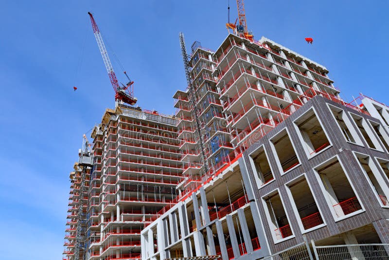 Apartment Construction Project Stock Photo - Image of unfinished ...