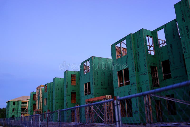 An Apartment Construction Site Editorial Stock Photo - Image of florida ...