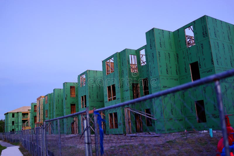 An Apartment Construction Site Editorial Photo - Image of concrete ...