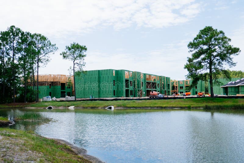 An Apartment Construction Site Editorial Image - Image of development ...