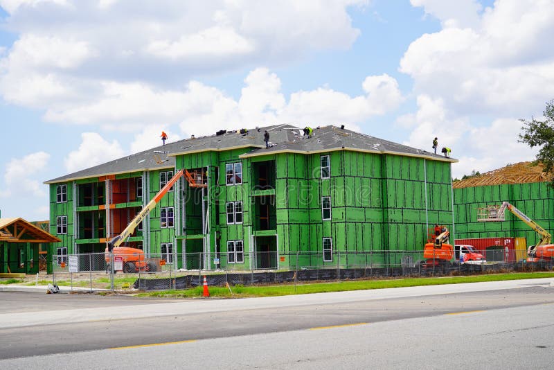 An Apartment Construction Site Editorial Photography - Image of city ...