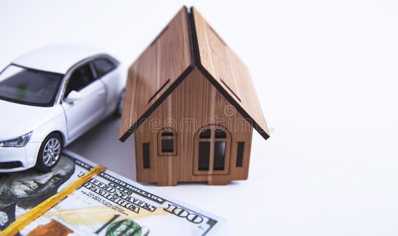 Apartment house car money stock image. Image of background - 140264141