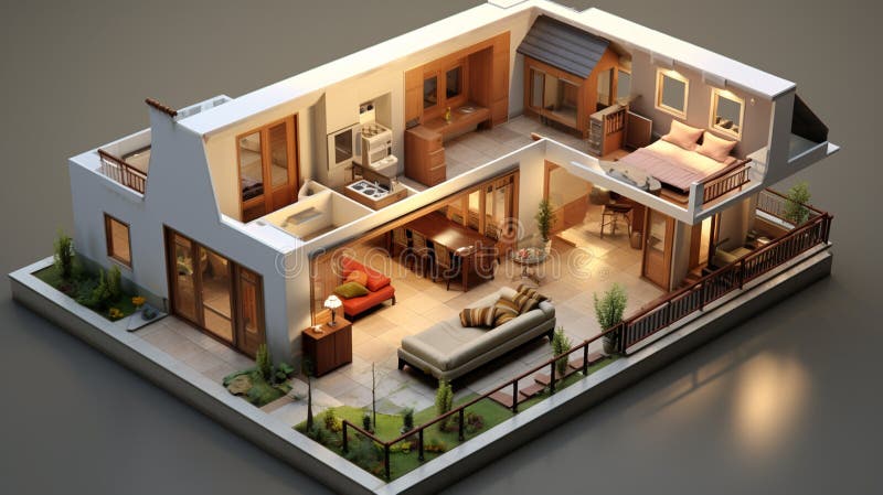 Apartment, House Plan. Apartment Interior Isolated on White Background ...