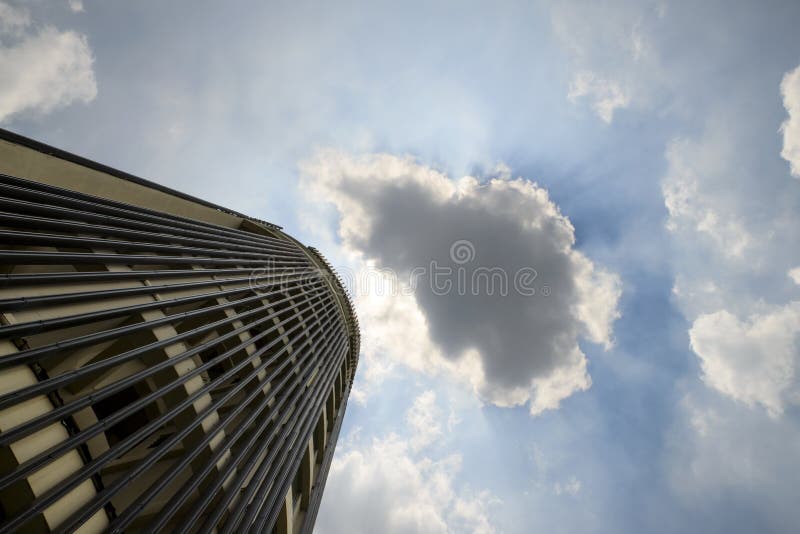 Apartment Housing Seen from Below Stock Image - Image of facade ...