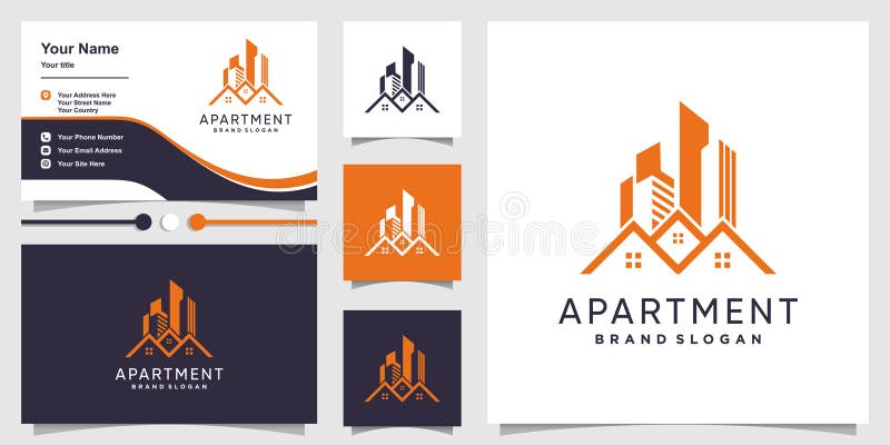 Apartment Logo Concept with Modern Style Premium Vector Stock Vector ...