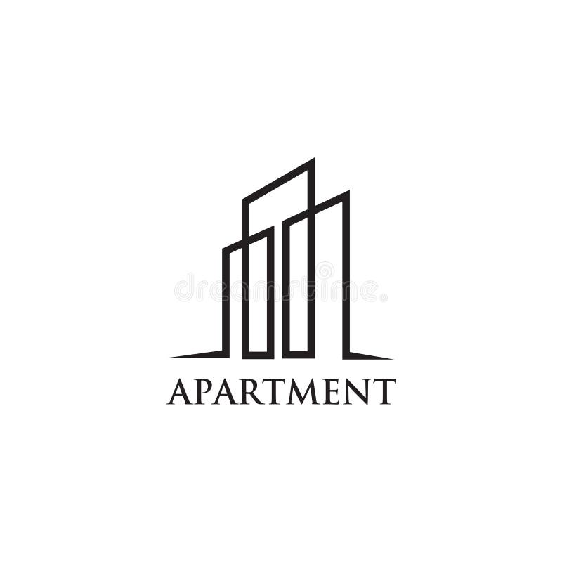 Apartment Logo Design Inspiration Vector Illustration Stock Vector ...