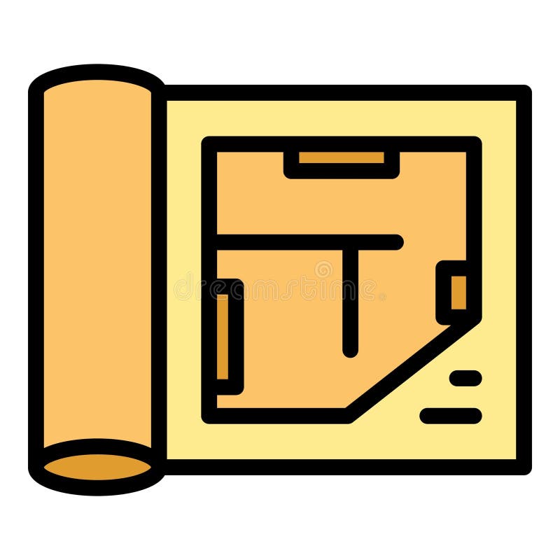 Apartment Plan Icon Vector Flat Stock Vector - Illustration of outline ...