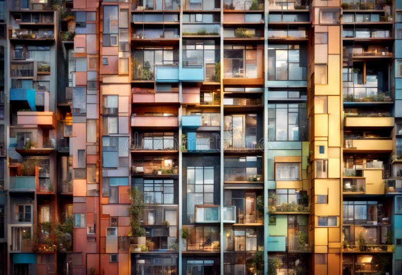 Apartment Section Tetris Cross Tower Modern Modular House Technology ...