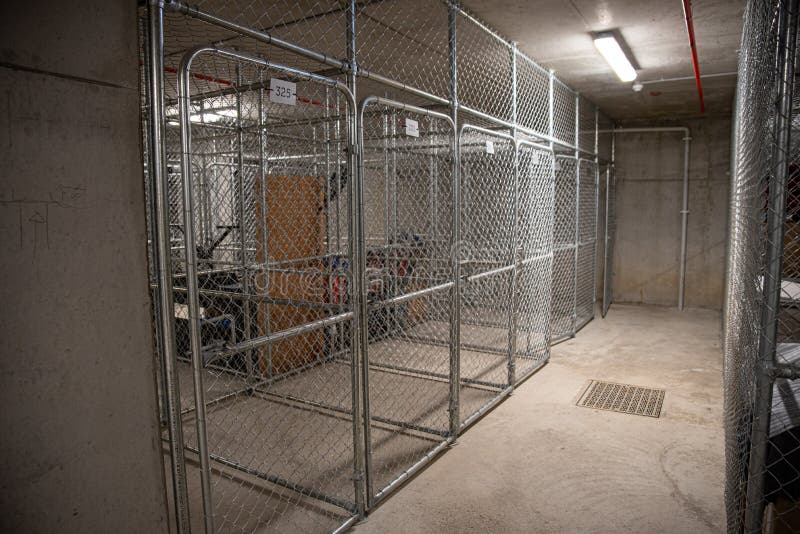 Apartment Storage Cage for Security Stock Image - Image of apartment ...
