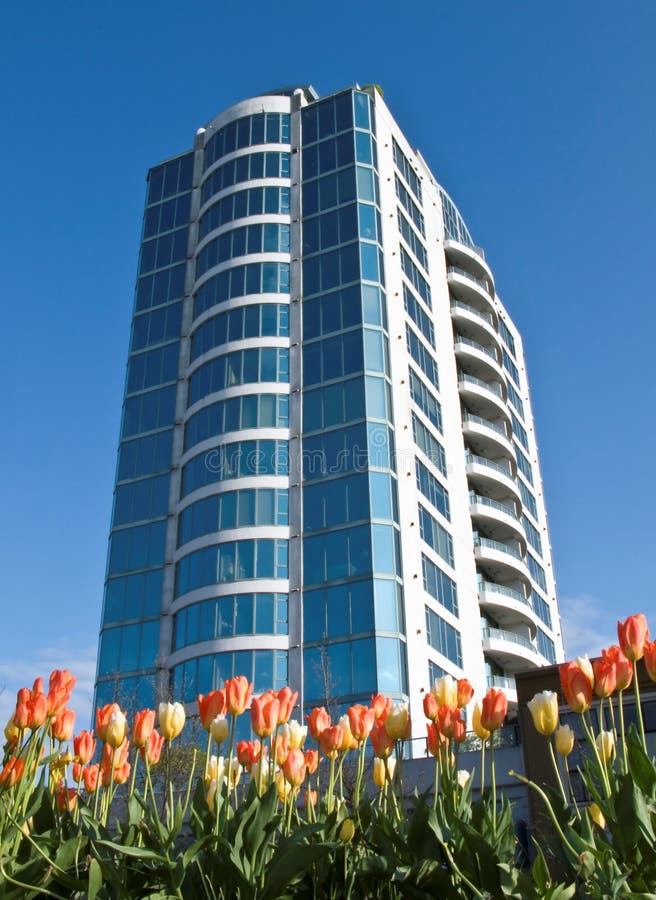 Apartment tower stock photo. Image of sunny, residence - 8457936
