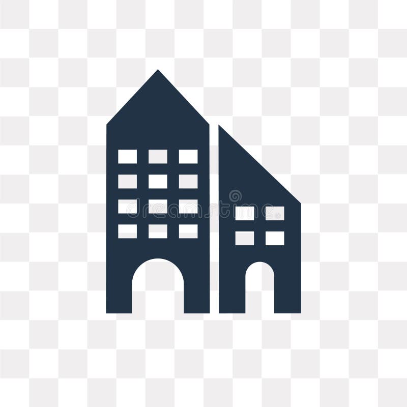 Apartment Vector Icon Isolated on Transparent Background, Apartment ...