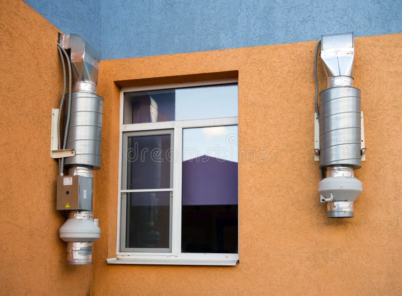 Apartment Ventilation System in a High Rise Building Stock Image ...