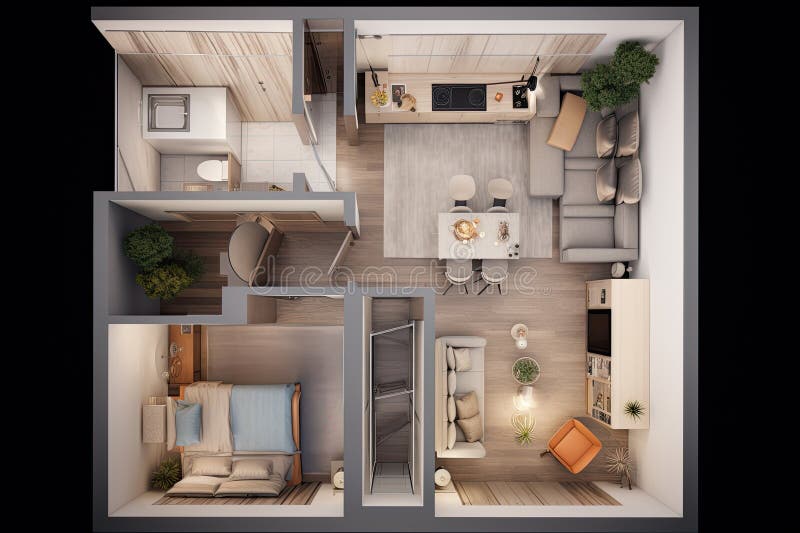 Apartment Visualization, Design Project. Architectural Plan for ...