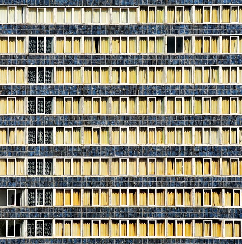 Apartments Facade Background Stock Image - Image of pattern ...