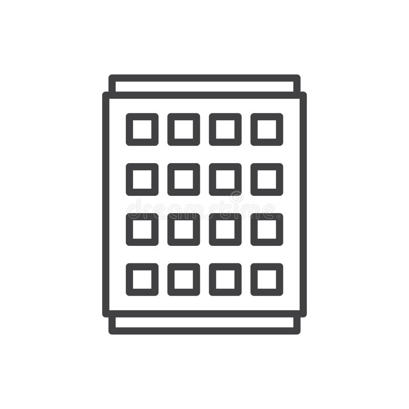 Apartments Icon - Building Icon Stock Illustration - Illustration of ...