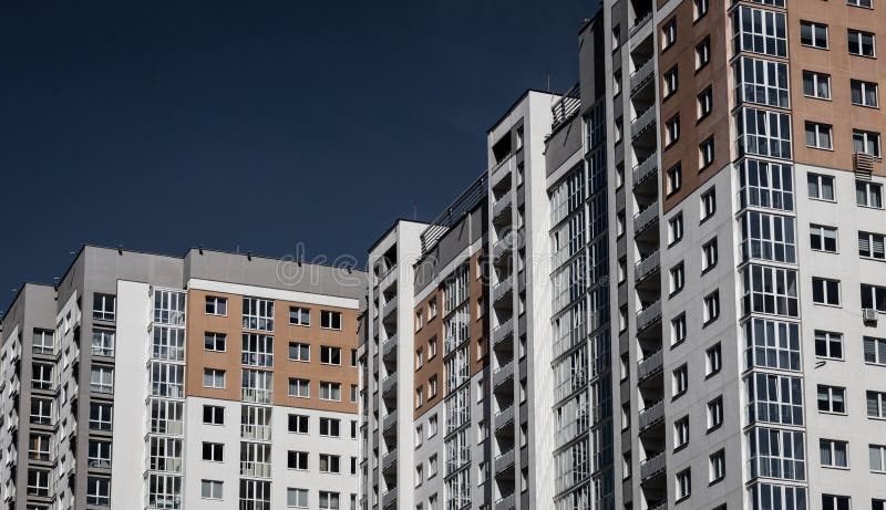 Apartments in Residential Complex Stock Photo - Image of architecture ...