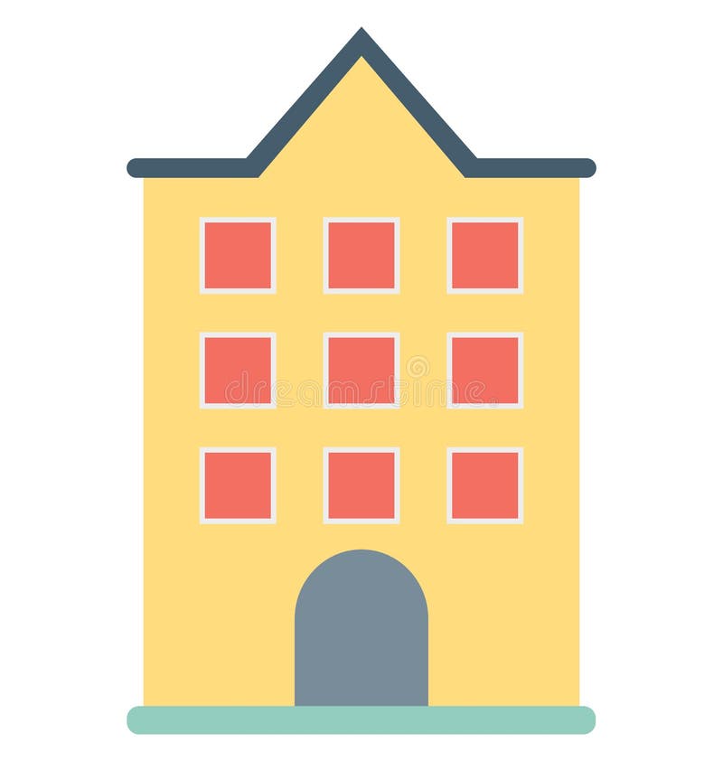 Apartments Vector Icon Which Can Easily Modify or Edit Stock Vector ...
