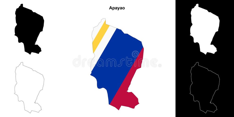 Apayao outline map stock vector. Illustration of boundary - 323860042