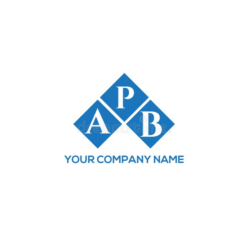 APB Letter Logo Design on White Background. APB Creative Initials ...