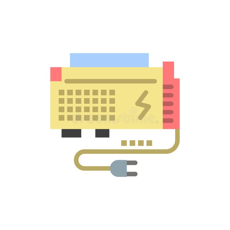Apc, Battery, Computer, Power, Source Flat Color Icon. Vector Icon ...