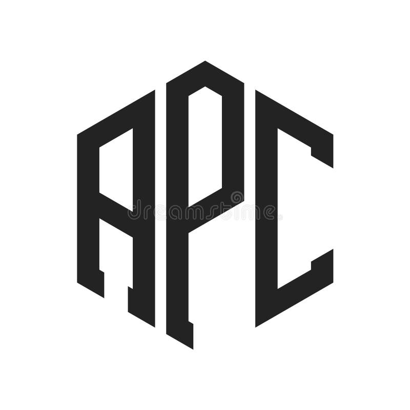 APC Logo Design. Initial Letter APC Monogram Logo Using Hexagon Shape ...