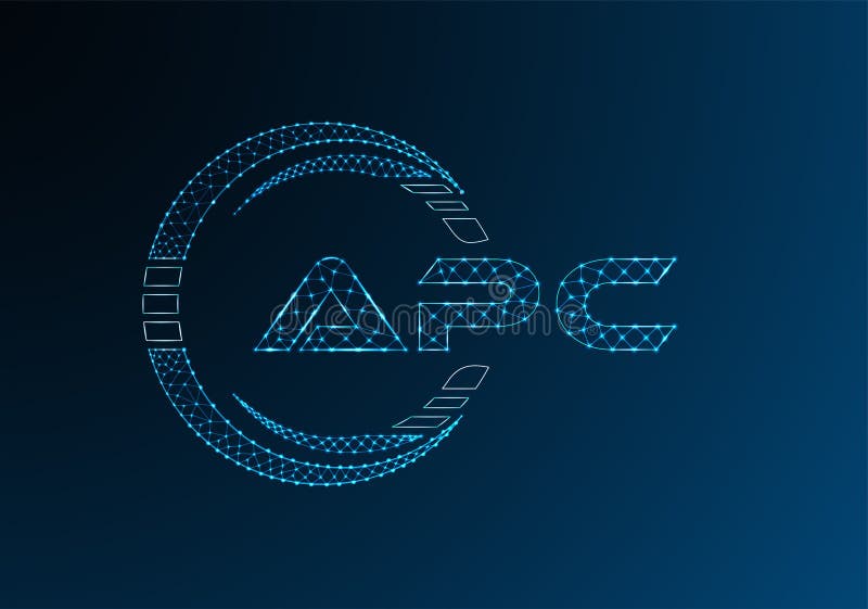 APC Low Poly Letter Logo Vector Design. Stock Illustration ...