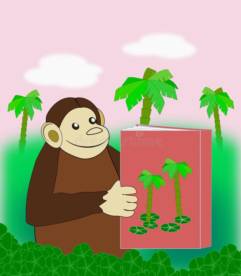 Monkey Reading Book Stock Illustrations – 318 Monkey Reading Book Stock ...
