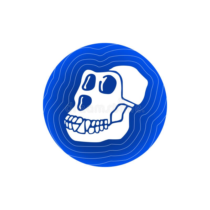 Apecoin APE Cryptocurrency Vector Background. Stock Vector ...