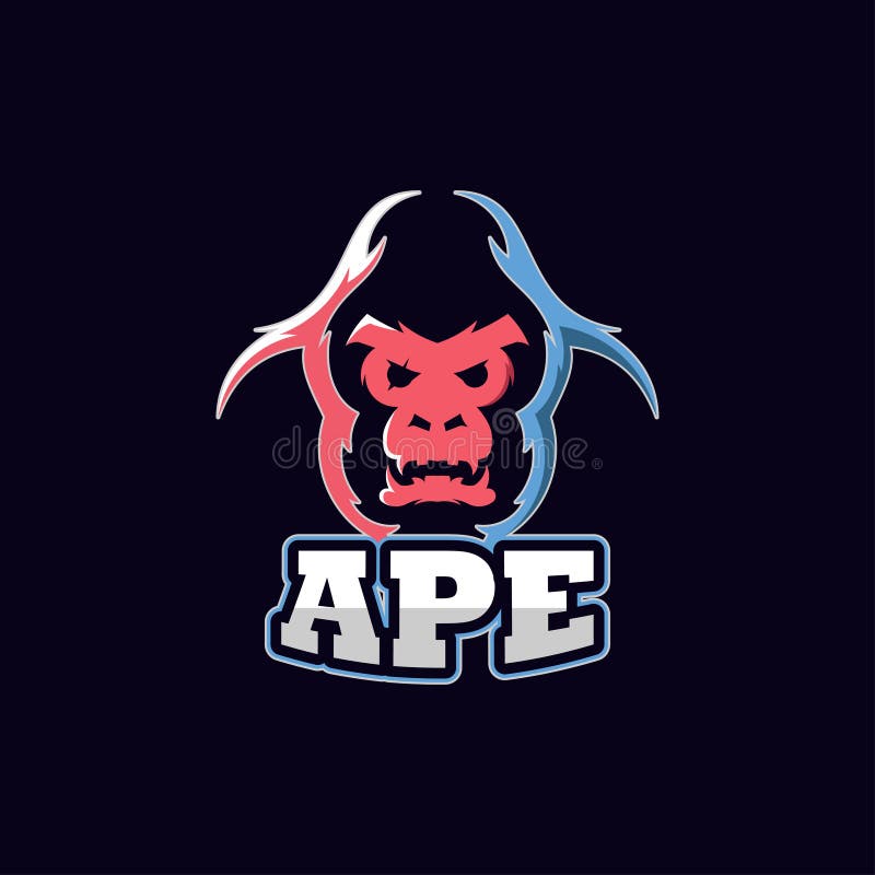 The Ape Gaming, E Sport Vector Logo Stock Vector - Illustration of ...