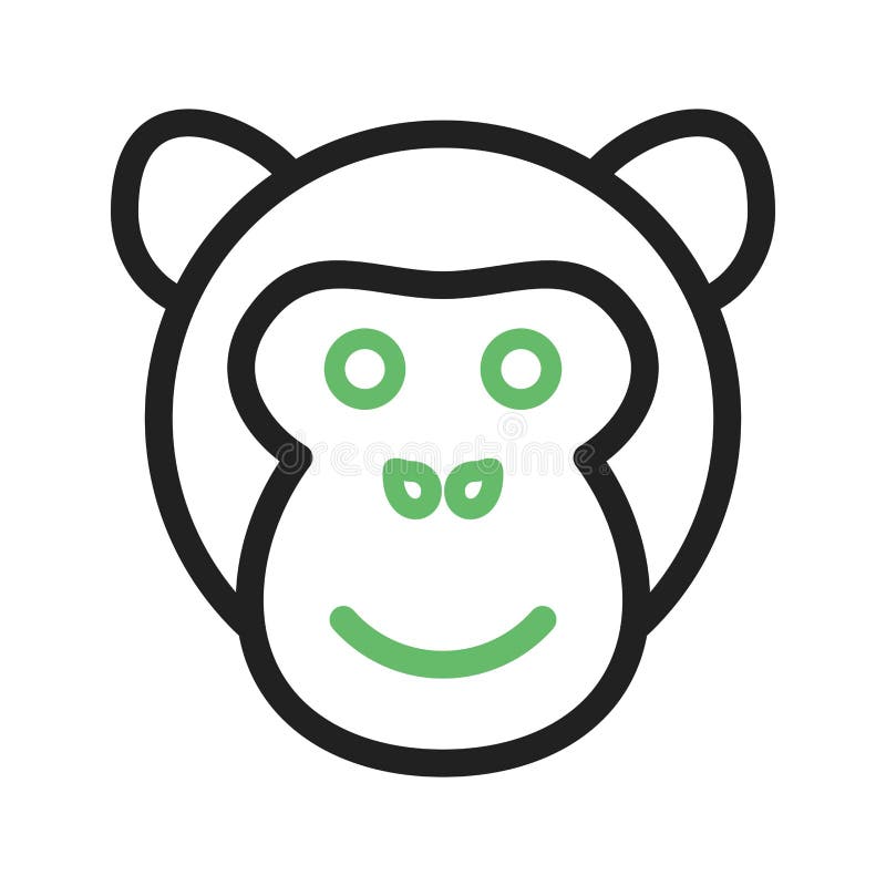 Ape Face stock vector. Illustration of nature, gorilla - 97674045