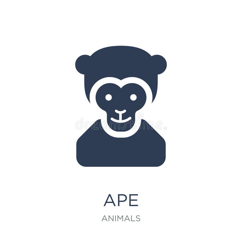 Ape Icon. Trendy Flat Vector Ape Icon on White Background from a Stock ...